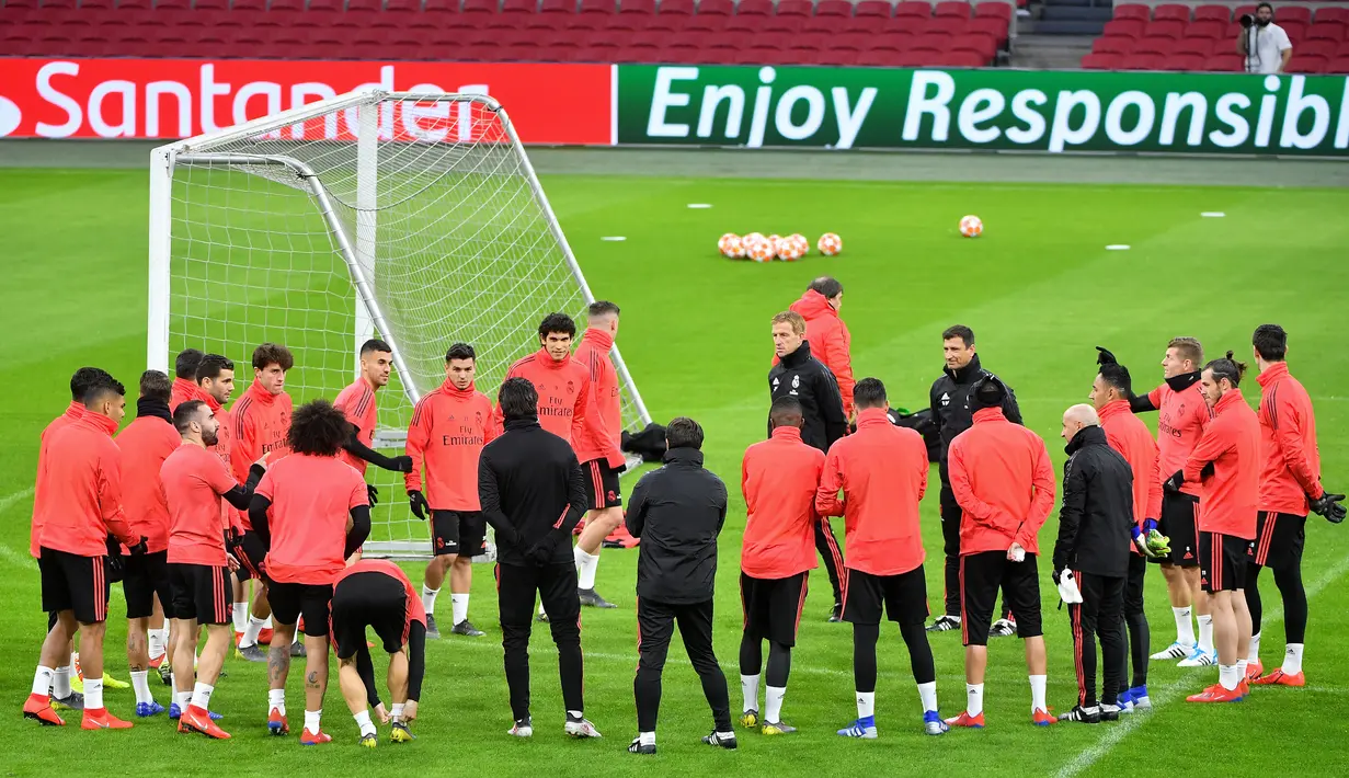 FOTO: Latihan Santai Pemain Real Madrid Jelang Hadapi Ajax - Foto ...