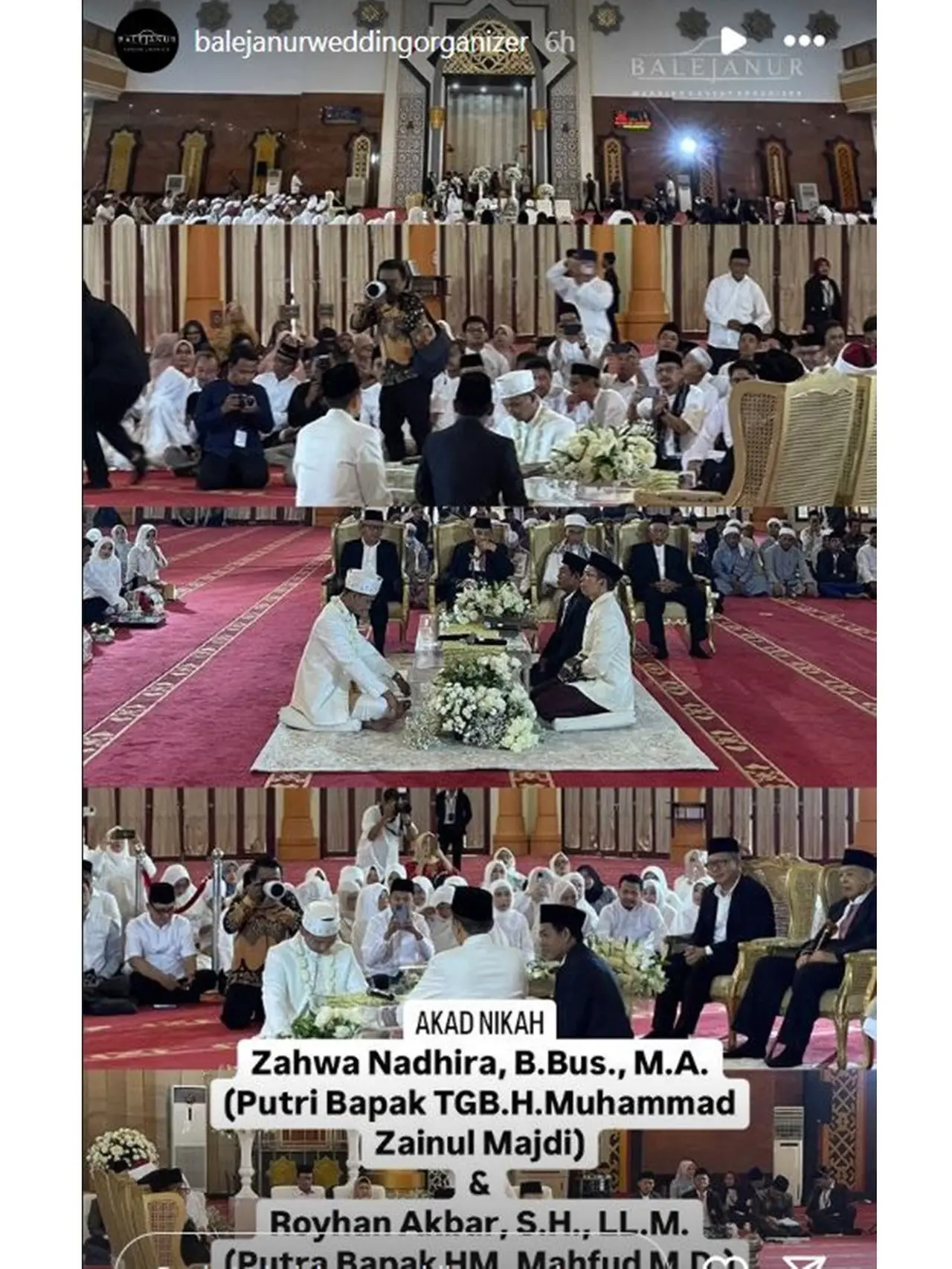 8 Momen Akad dan Resepsi Pernikahan Anak Mahfud MD dan TGB, Digelar di ...