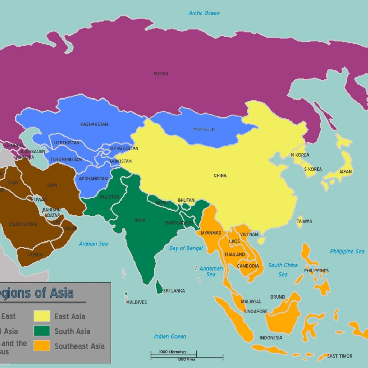 8 Karakteristik Benua Asia, Simak Gambaran Lengkapnya
