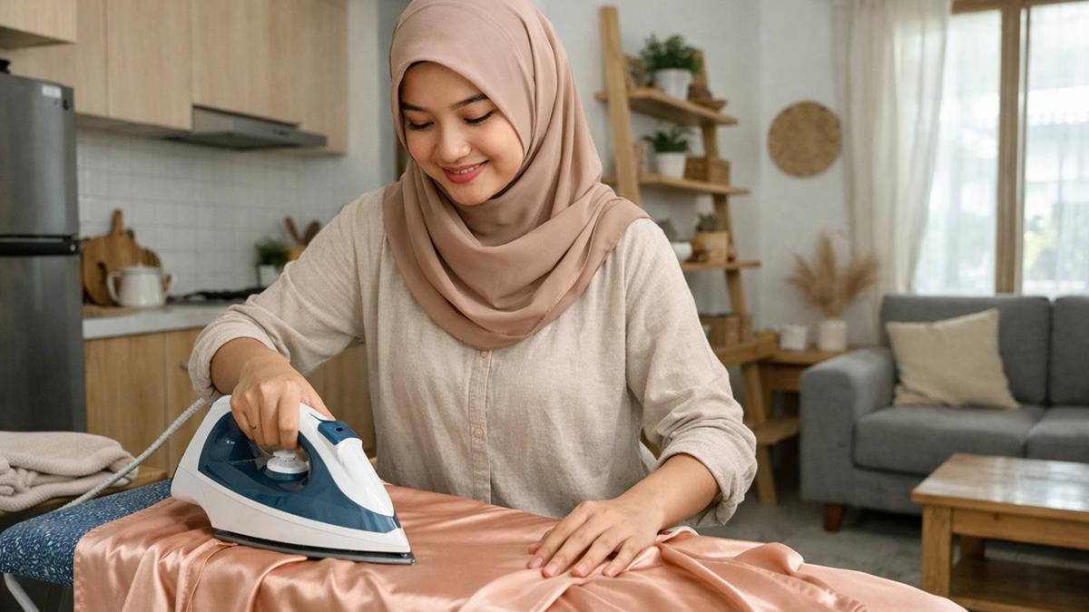 Cara Setrika Baju Satin yang Kusut Tanpa Bikin Kain Mengkerut, Hasil ...