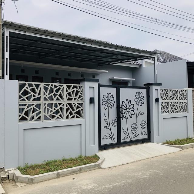 7 Inspirasi Pagar Beton Kombinasi Besi Minimalis dan Estetik untuk ...