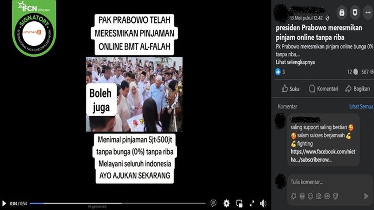 Cek Fakta: Tidak Benar dalam Video ini Prabowo Subianto Meresmikan ...