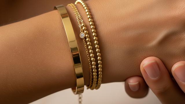 9 Model Gelang Emas Stacking Set 3 Piece, Tampil Memukau di 2026