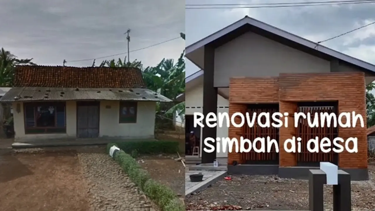 Viral TikToker Sulap Rumah Tua di Desa Jadi Bergaya Modern, Warganet ...