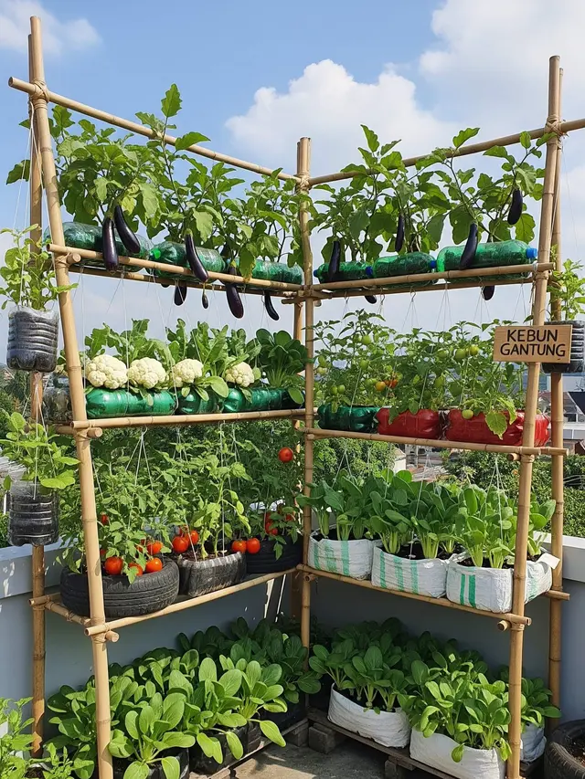 7 Ide Kebun Gantung dari Barang Bekas yang Hasilnya Melimpah, Stok ...