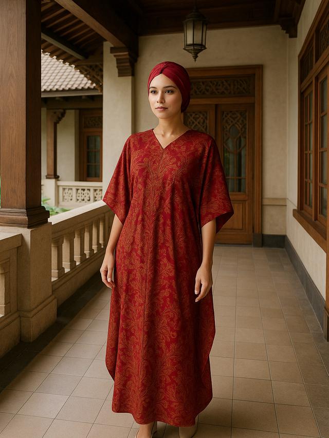 7 Pilihan Model Batik Warna Merah yang Elegan untuk Wanita