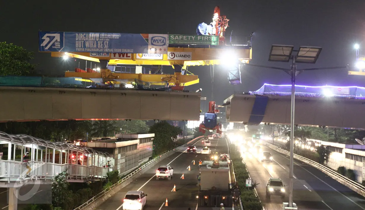 Pengerjaan Ramp I Simpang Susun Semanggi Rampung - Foto Liputan6.com