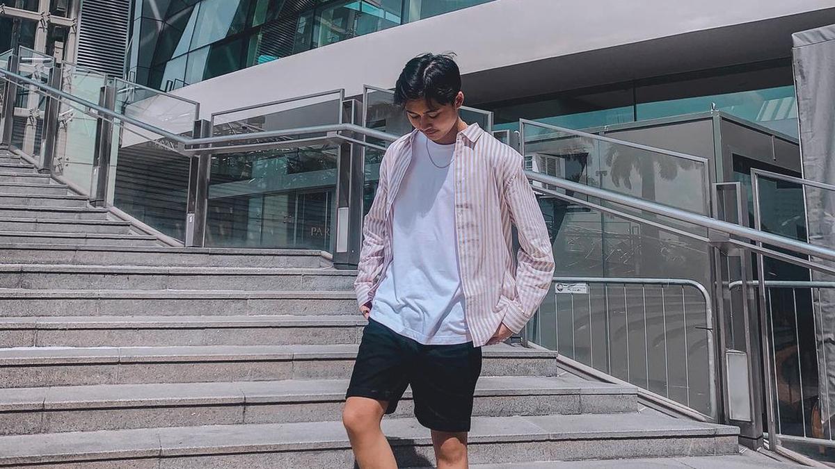 FOTO: Potret Gaya Stylish Njan Anak Sule dengan Celana Pendek