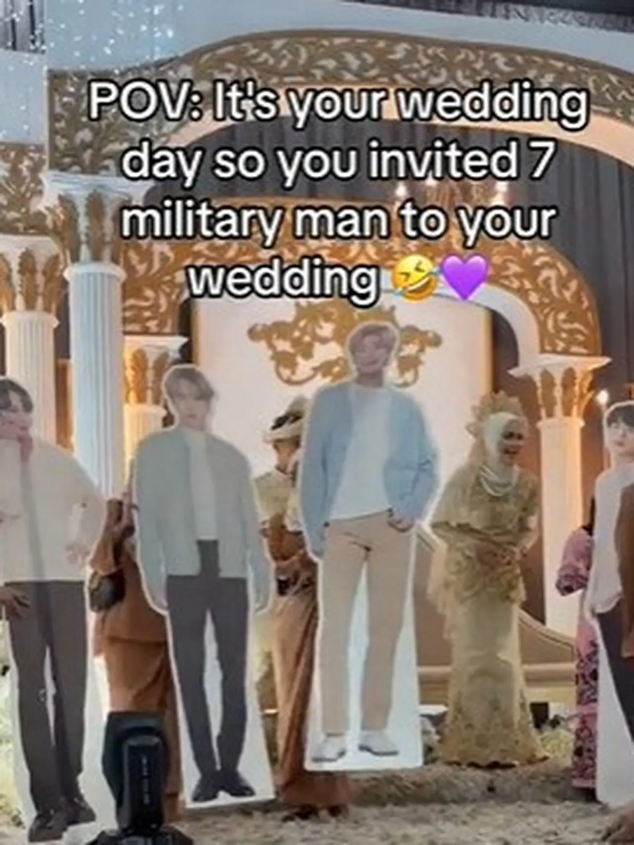 Pengantin Asal Malaysia Nekat Pajang 7 Patung Figur Anggota BTS di ...