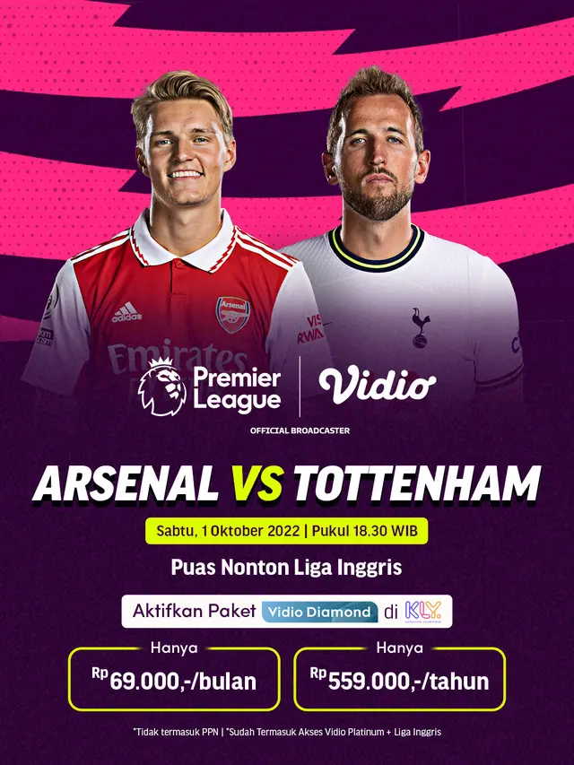 Malam Minggu yang Panas Gara-Gara Arsenal Vs Tottenham Hotspur, Yuk Cek Nonton Live Streaming ...