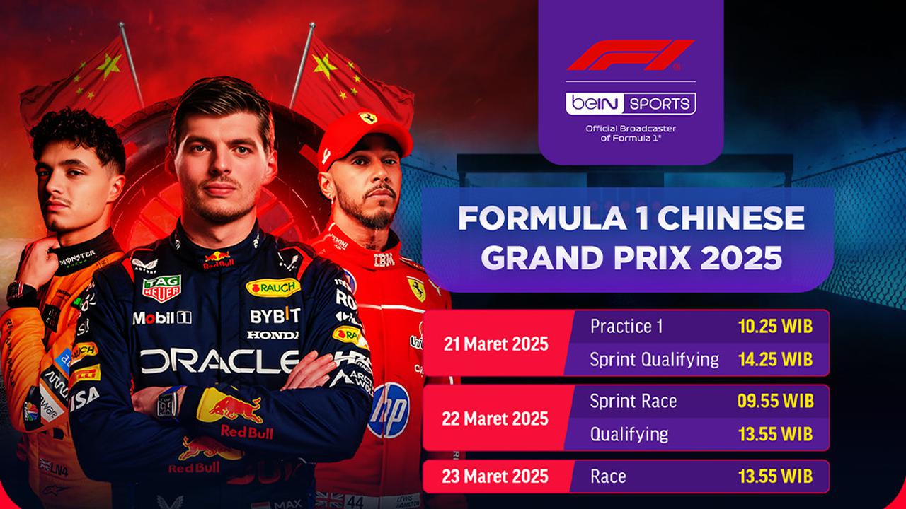 Jadwal Live Streaming Formula 1 Heineken Chinese Grand Prix 2025 di Vidio