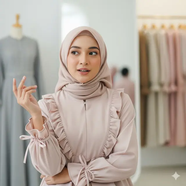 8 Model Lengan Gamis Rempel Paling Baru, Cocok untuk Acara Formal ...