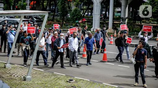 Antisipasi Demo Ruu Cipta Kerja Arus Lalu Lintas Di Sekitar Istana