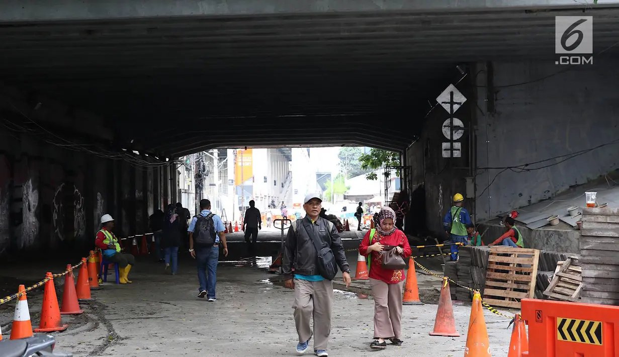 FOTO: Tunjang TOD dan MRT, Underpass Jalan Kendal Ditutup - Foto ...