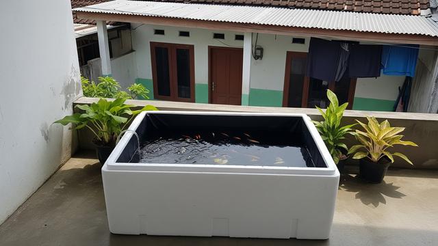 8 Desain Kolam Ikan dari Box Bekas Kulkas dan Cara Membuatnya, Murah ...