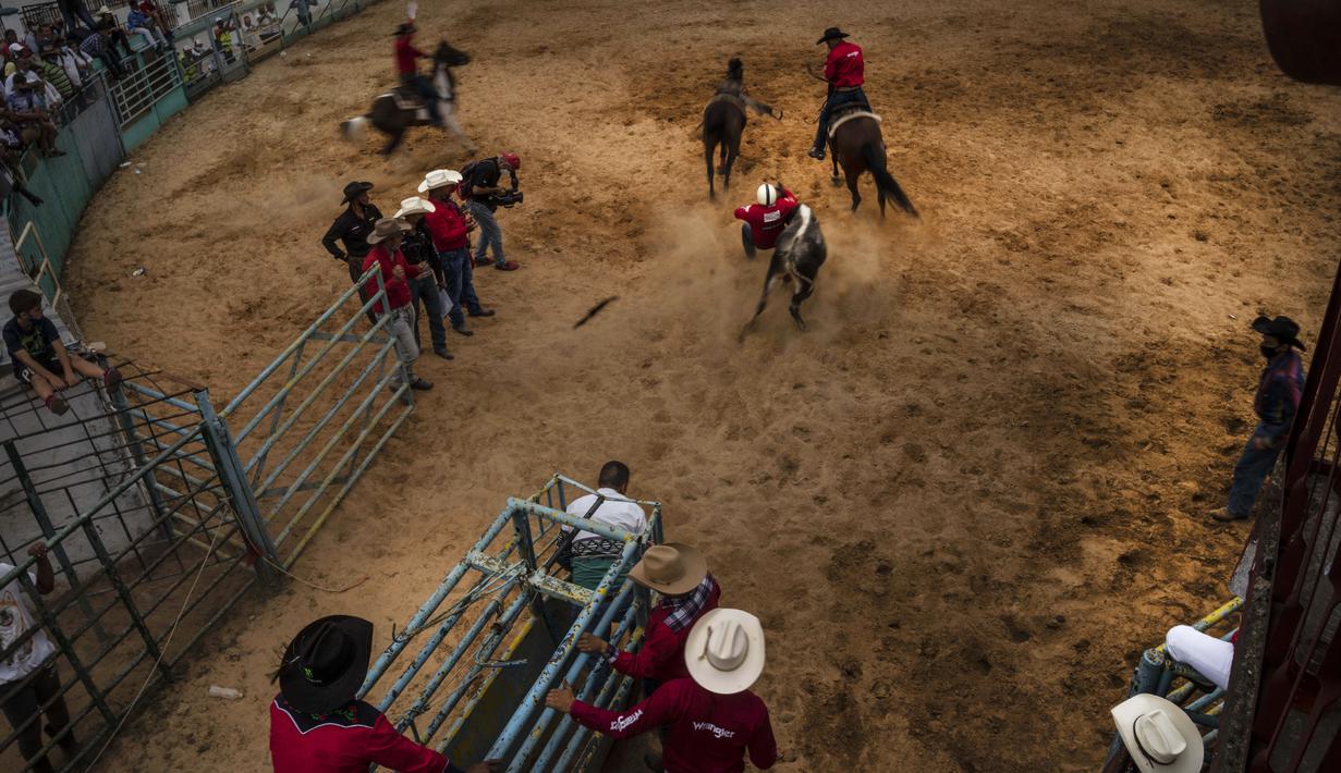 FOTO: Melihat Serunya Kompetisi Rodeo di Kuba - Foto Liputan6.com
