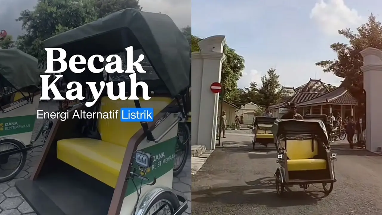 Becak Kayuh Listrik Jadi Kendaraan Wisata di Yogyakarta, Lebih Ramah ...