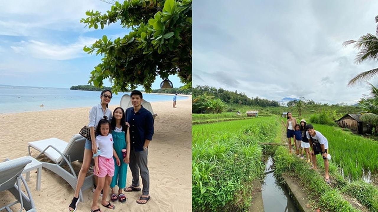6 Potret Artika Sari Devi dan Keluarga Liburan di Bali, Momen di Sawah ...