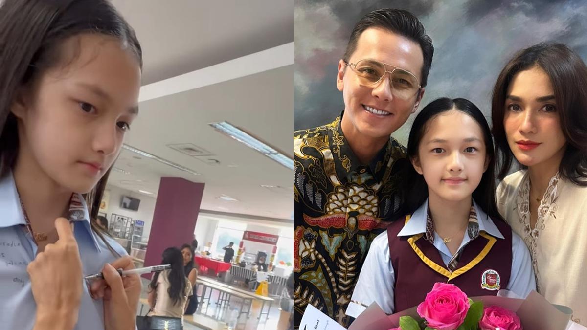 7 Potret Ussy dan Andhika di Kelulusan Elea, Si Anak Unyil Segera SMP - Hot Liputan6.com