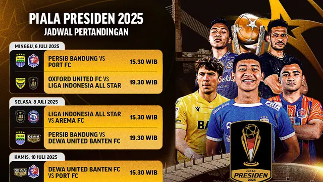 Link Streaming Siaran Langsung Piala Presiden 2025 di Vidio - Indonesia Bola.com