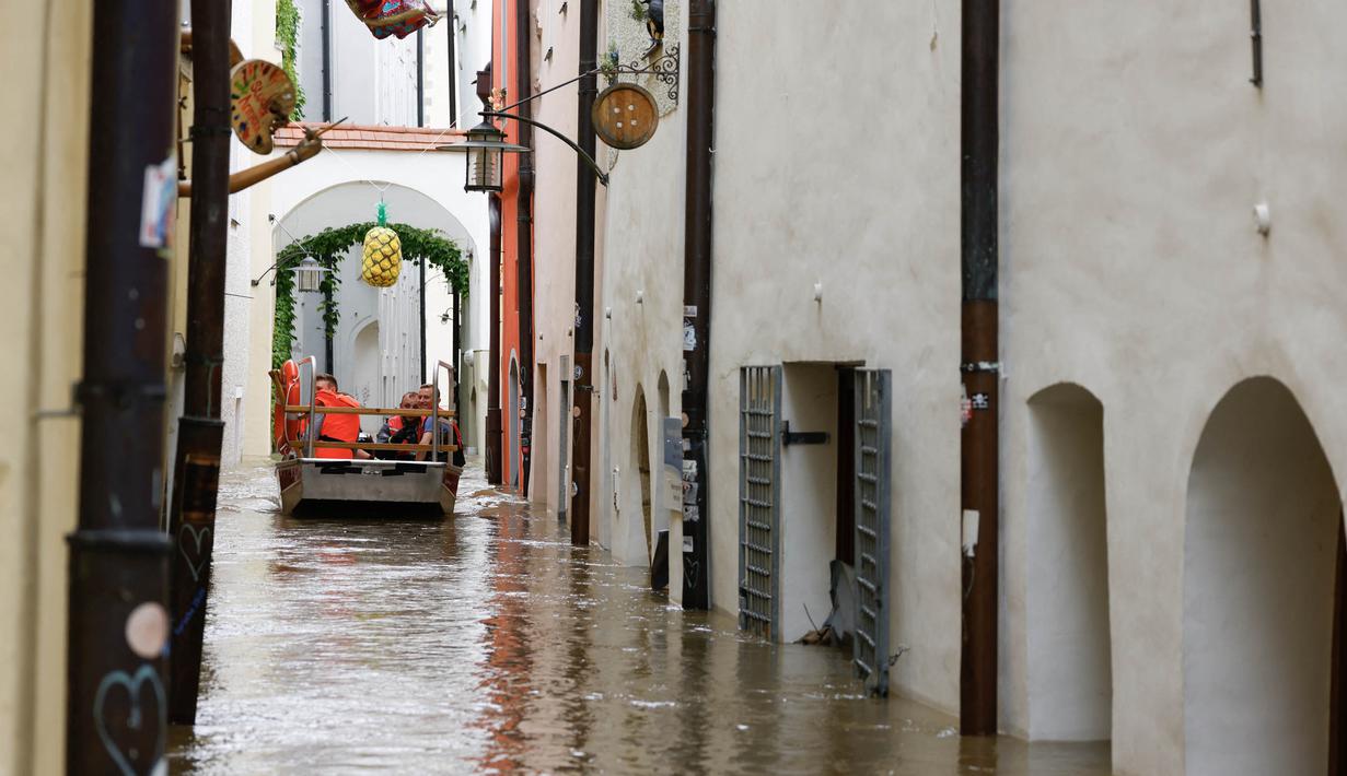 Potret Suasana Kota Passau Jerman yang Terendam Banjir