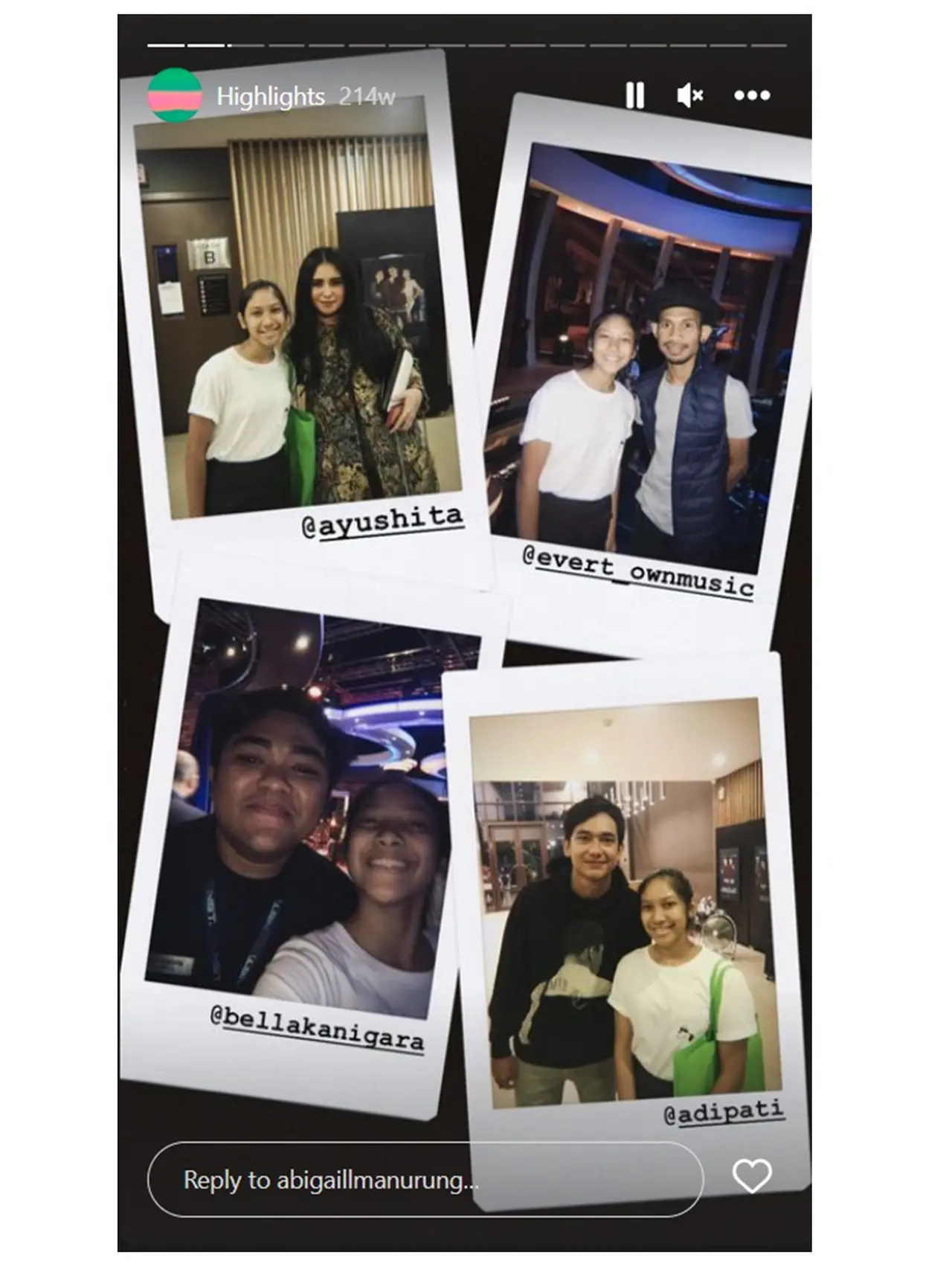 6 Potret Abigail Manurung 'Bercyandya' Bareng Artis, Pernah Jadi Penonton Tonight Show - Hot ...