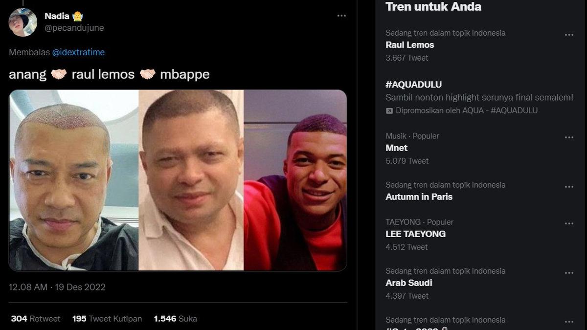 Bikin Salfok, Warganet Sebut Wajah Mbappe Mirip Raul Lemos dan Anang ...