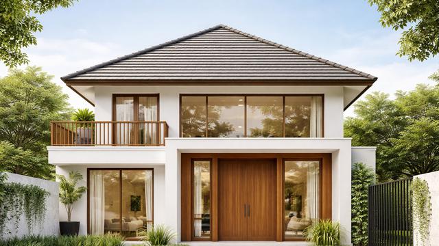 7 Inspirasi Rumah Minimalis Atap Limasan Modern Tampak Depan: Estetik ...