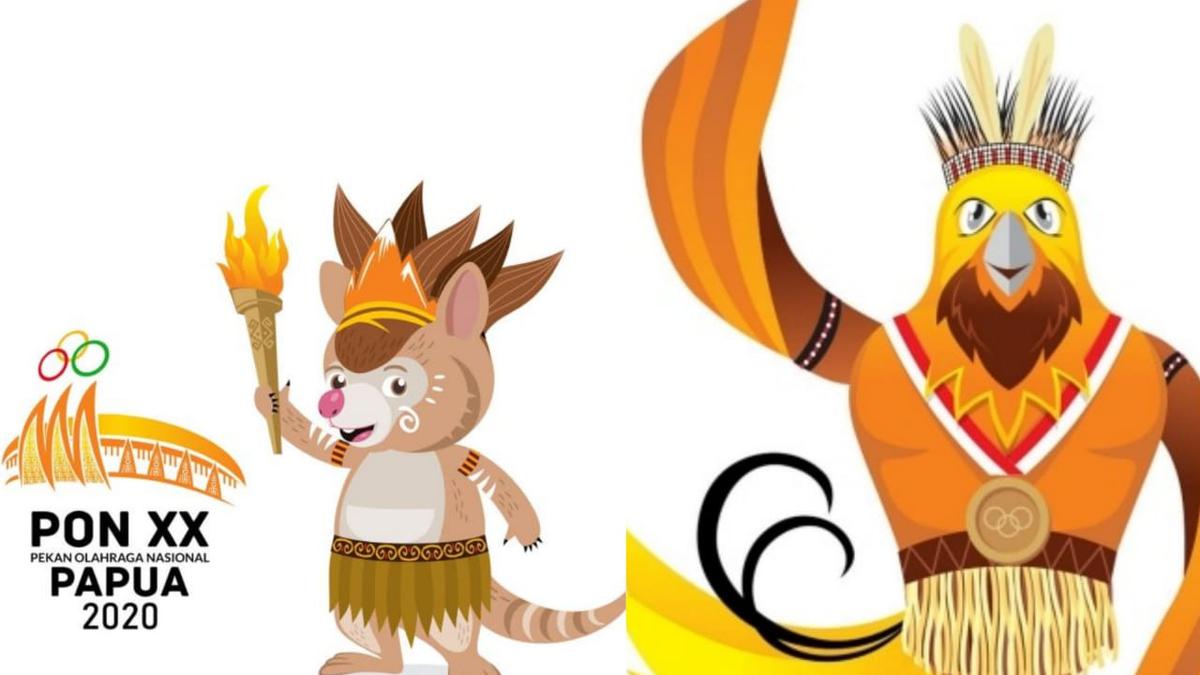 Kangpho Mantel Emas dan Drawa, Hewan Endemik Papua Jadi Maskot PON XX