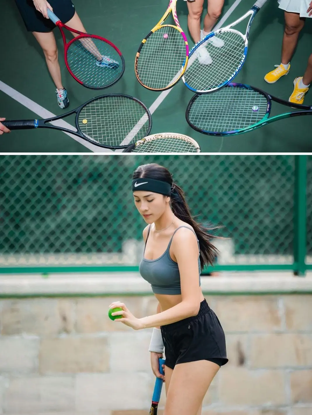 6 Potret Adu Gaya Kontras antara Dian Sastro dan Anya Geraldine saat Main Tenis Bareng, Dipuji ...