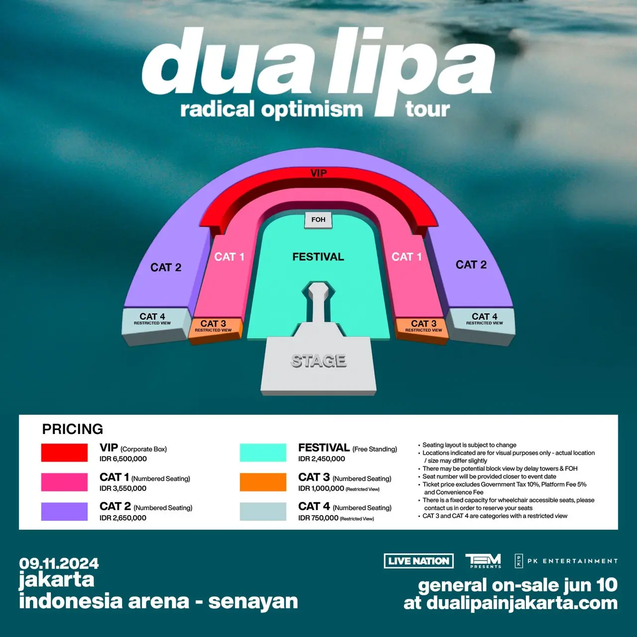 Siap-Siap War, Cek Harga Tiket Konser Dua Lipa di Jakarta di Sini - Entertainment Fimela.com