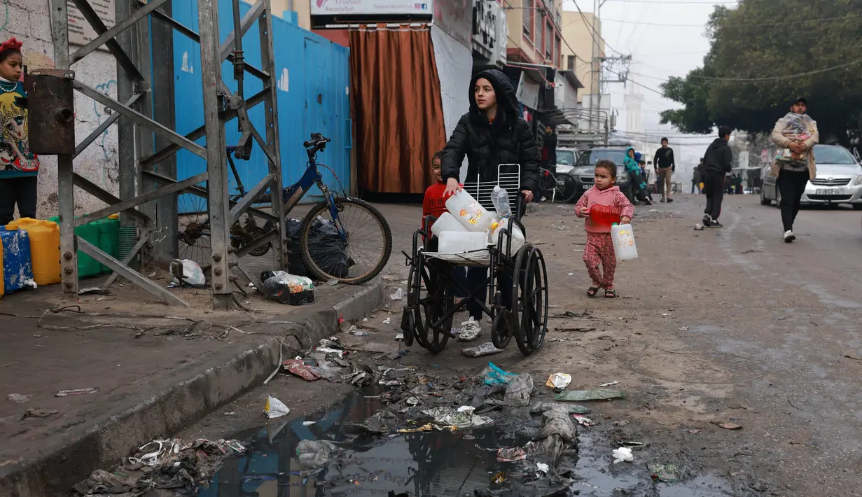 Potret Kondisi Pengungsi Palestina di Kota Rafah - Foto Liputan6.com