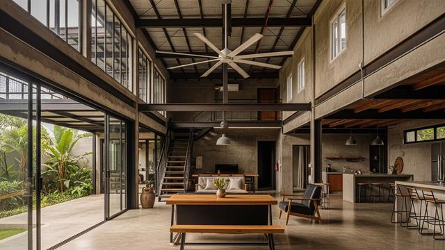 10 Desain Rumah Mungil High Ceiling Anti Pengap dan Terasa Luas di ...