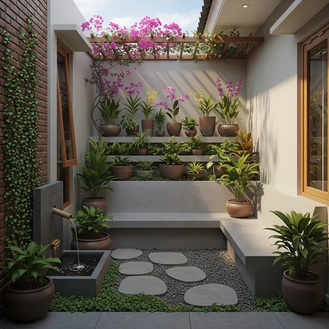 7 Model Sudut Belakang Rumah Kecil untuk Kebun Mini dan Tempat Santai ...