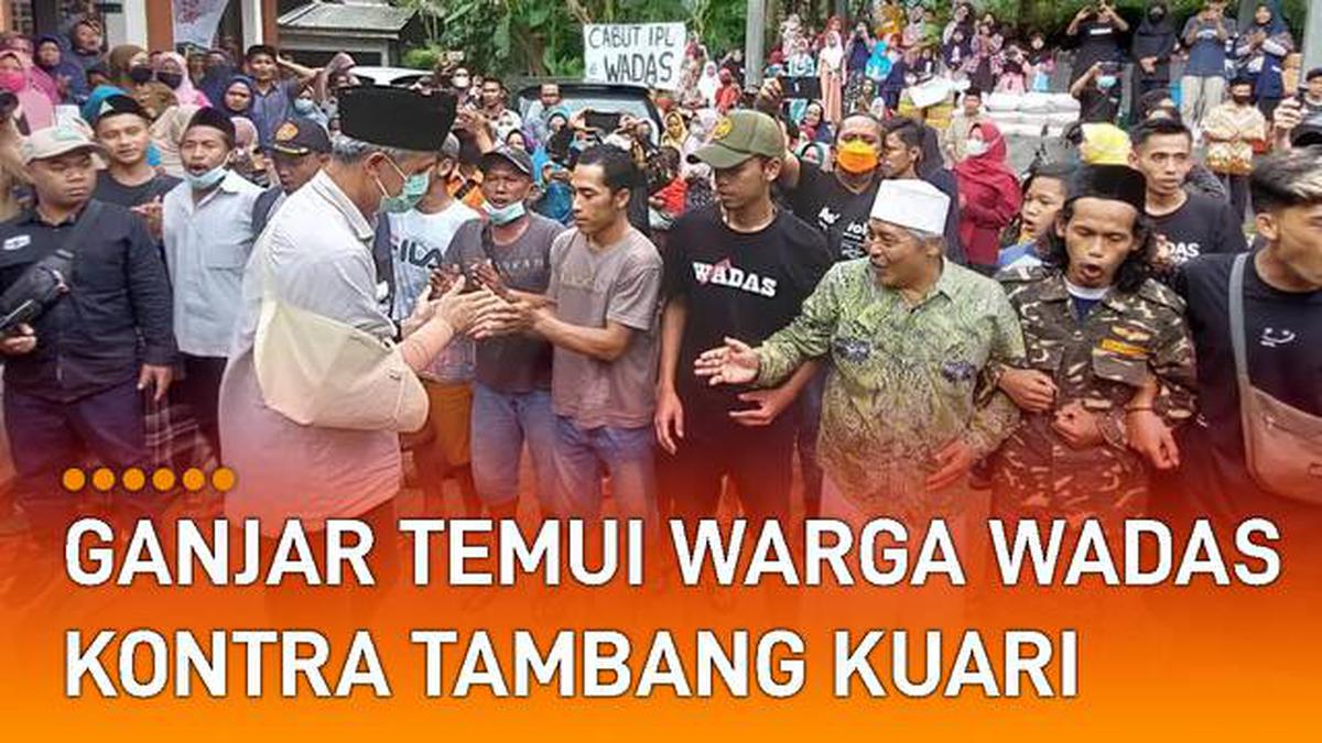 VIDEO: Temui Warga Wadas Kontra Tambang Kuari, Ganjar Pranowo Izin Menginap