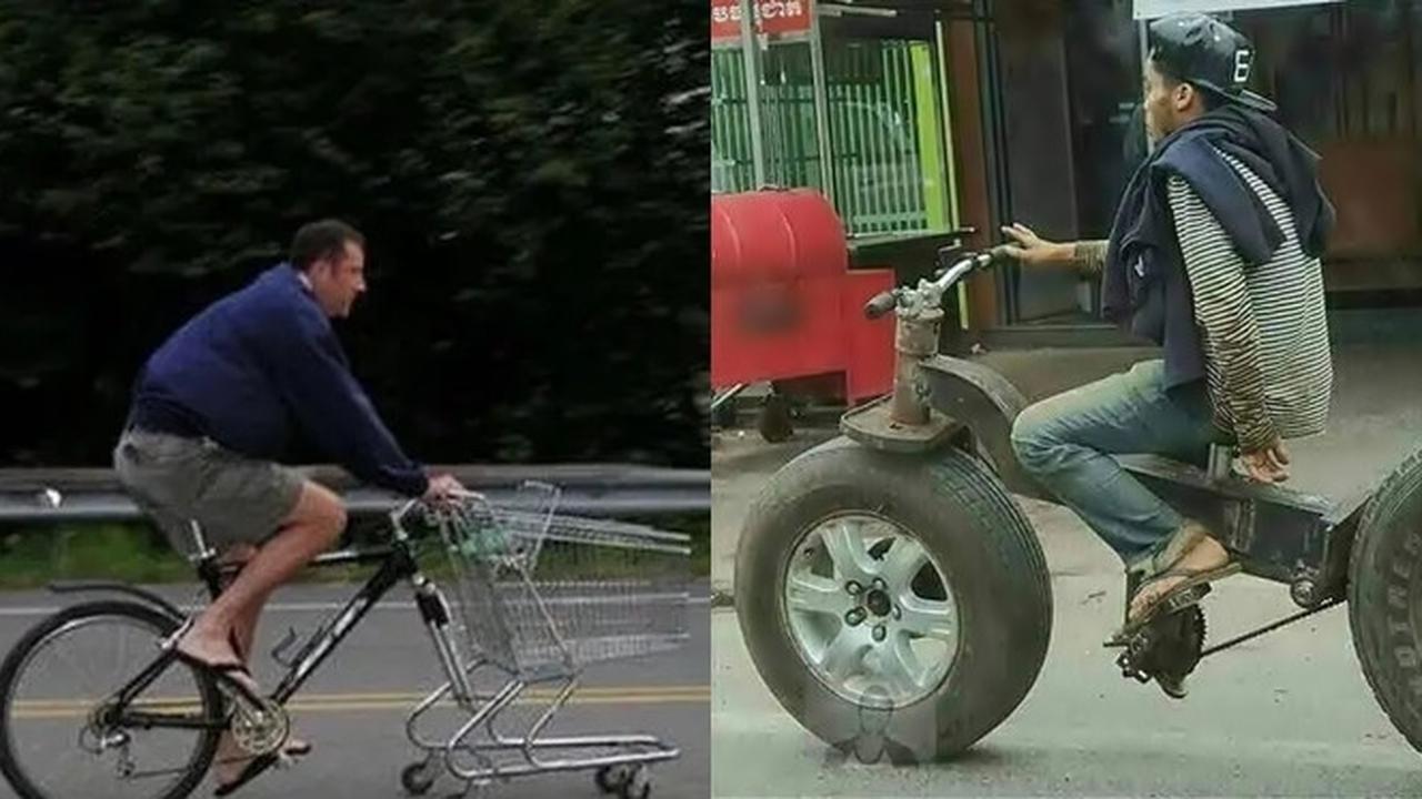 10 Potret Modifikasi Sepeda Kayuh Ini Nyeleneh, Ada yang Pakai Barang ...