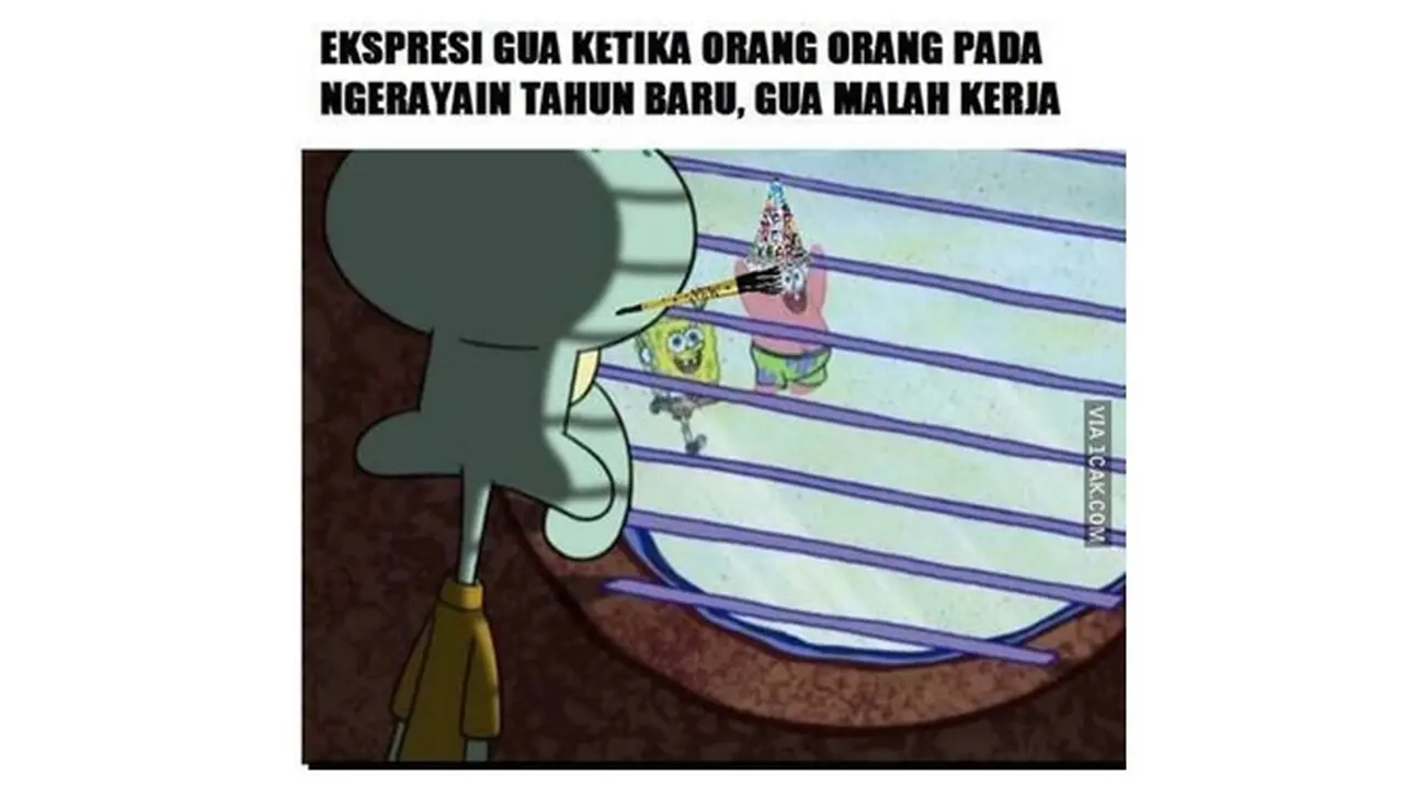 6 Meme Squidward Tentang Hidup Ini Bikin Merenung Sekaligus Kocak - Hot Liputan6.com
