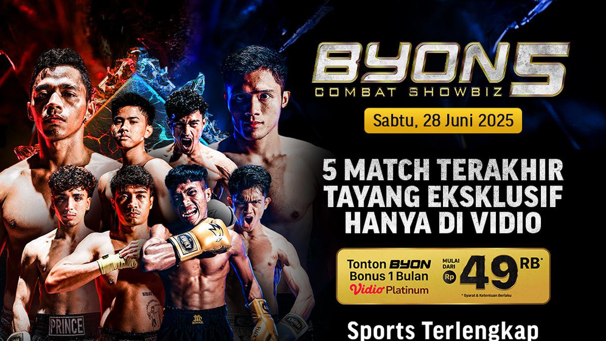 Simak Profil Fighter Petarung Byon Combat Showbiz 5, Live Streaming 28 Juni 2025 di Vidio - On ...
