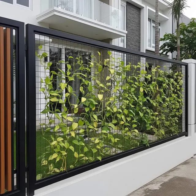 9 Desain Pagar Besi dengan Jalur Khusus untuk Tanaman Merambat, Bikin ...