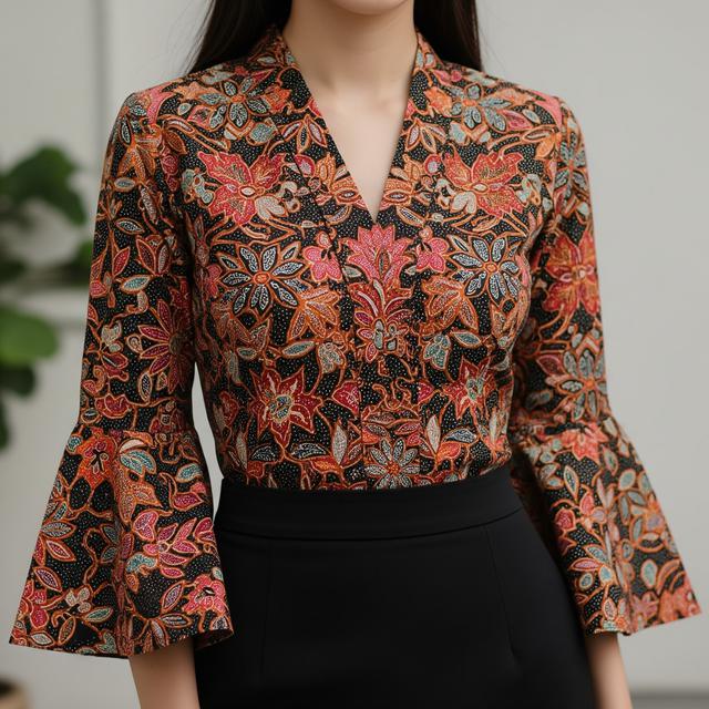 11 Model Batik Wanita Bell Sleeve, Menampilkan Pesona Feminin dan Elegan