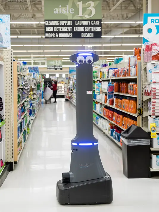 FOTO: Marty, Robot Lucu yang Jadi Karyawan Pasar Swalayan di AS - Foto ...