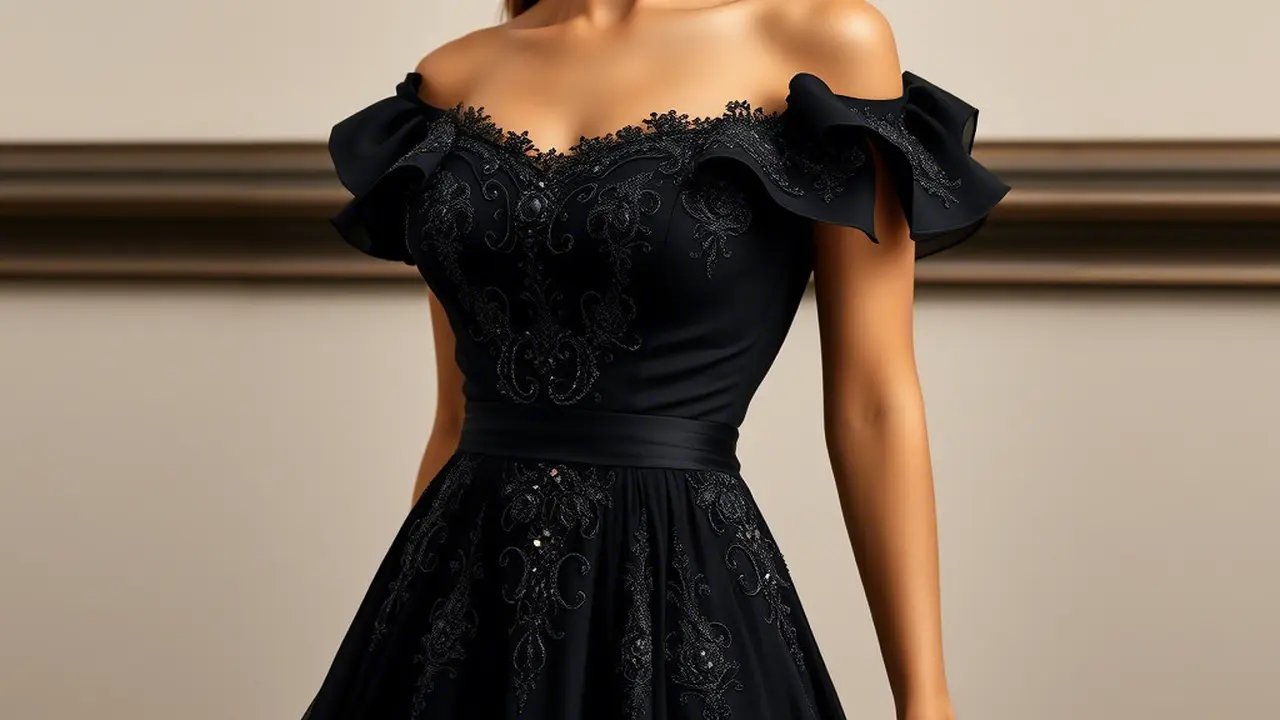 10 Inspirasi Baju Dress Warna Hitam untuk Gala Dinner, Tampil Modis dan ...