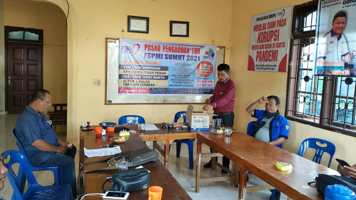 Serikat Buruh di Sumut Buka Posko Pengaduan THR 2021, Ini Nomor ...