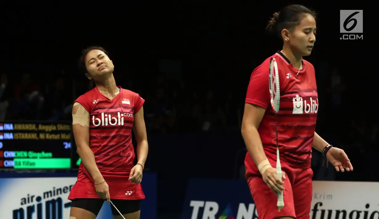 Hingga Raket Patah, Anggia / Ni Ketut Ladeni Permainan Pemain Tiongkok ...