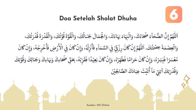 3 Doa Setelah Sholat Dhuha Lengkap: Bacaan Arab, Latin dan Artinya