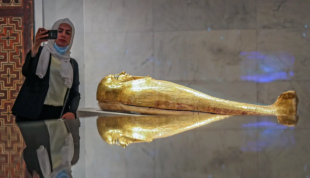 FOTO: Melihat Koleksi Museum Nasional Peradaban Mesir - Foto Liputan6.com