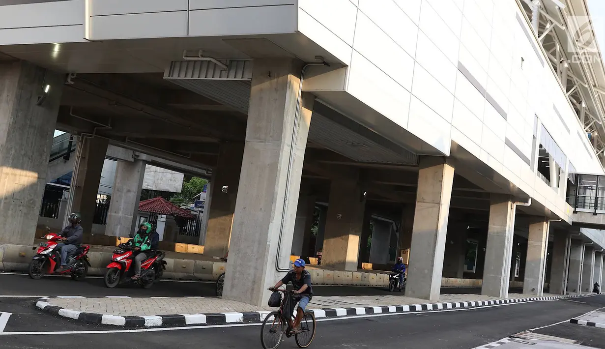 FOTO: Skybridge Akan Dibangun di Stasiun MRT ASEAN - Foto Liputan6.com