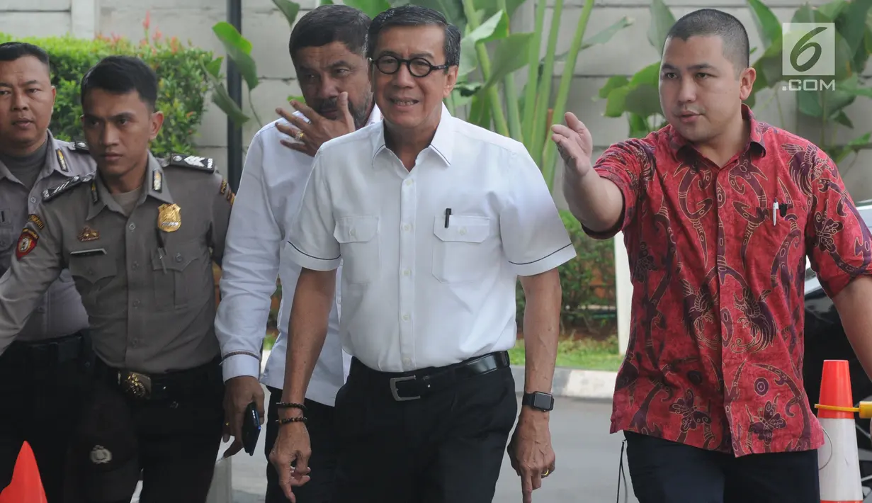 FOTO: KPK Panggil Menkumham Yasonna Laoly - Foto Liputan6.com