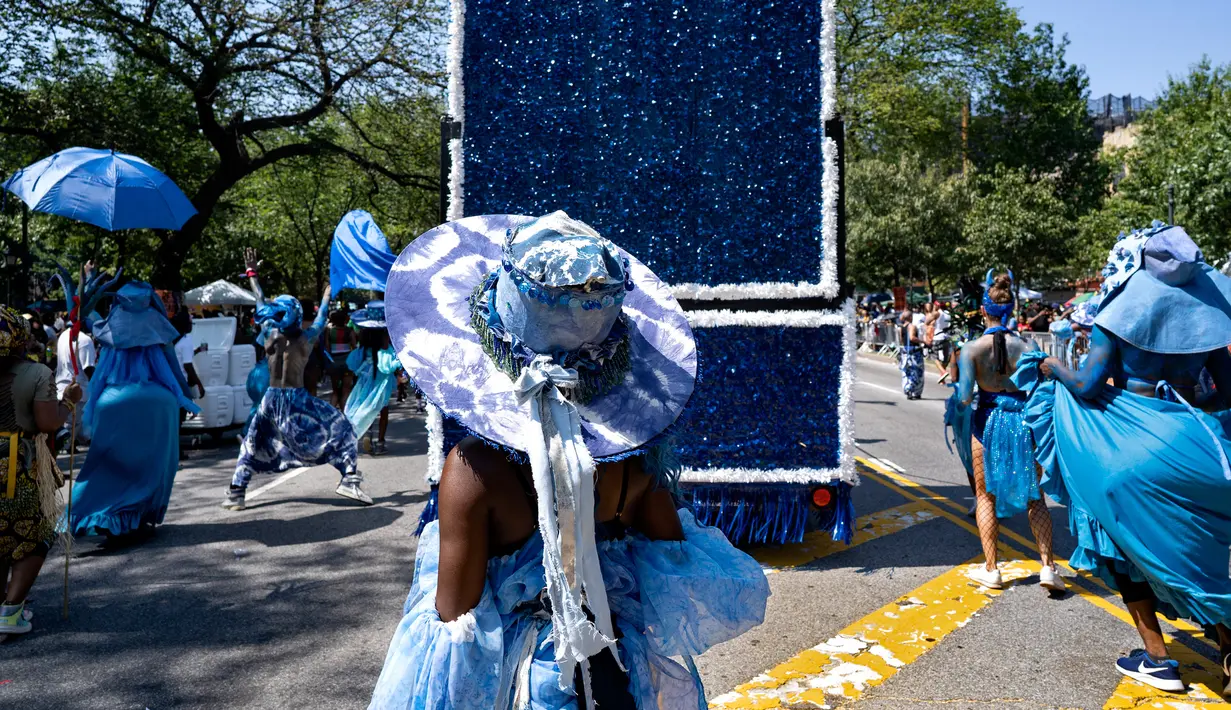FOTO: Dipenuhi Kostum Unik, Intip Suasana Parade West Indian Day di New ...
