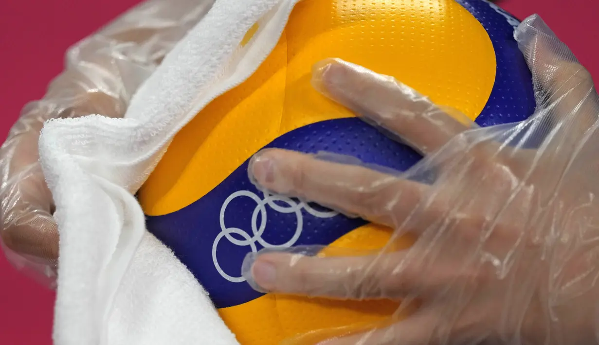FOTO: Protokol Kesehatan Pertandingan Voli Olimpiade Tokyo 2020 - Foto ...
